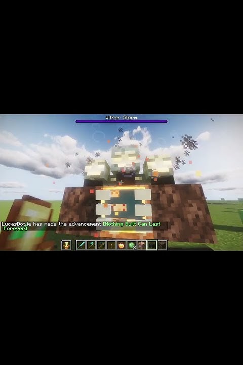 How To Spawn Wither Storm Youtube