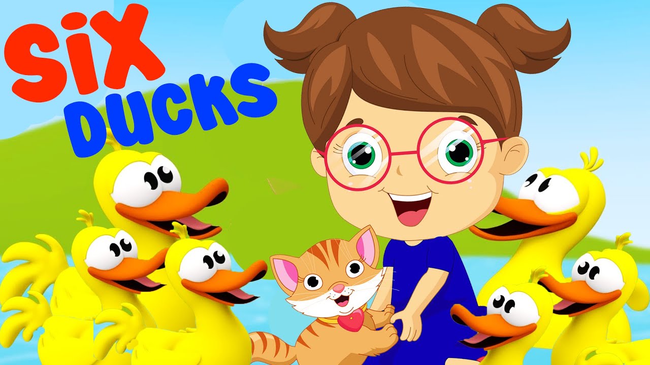 Six Little Ducks - Nursery Rhymes & Kids Songs - 6 Little Ducks # ...
