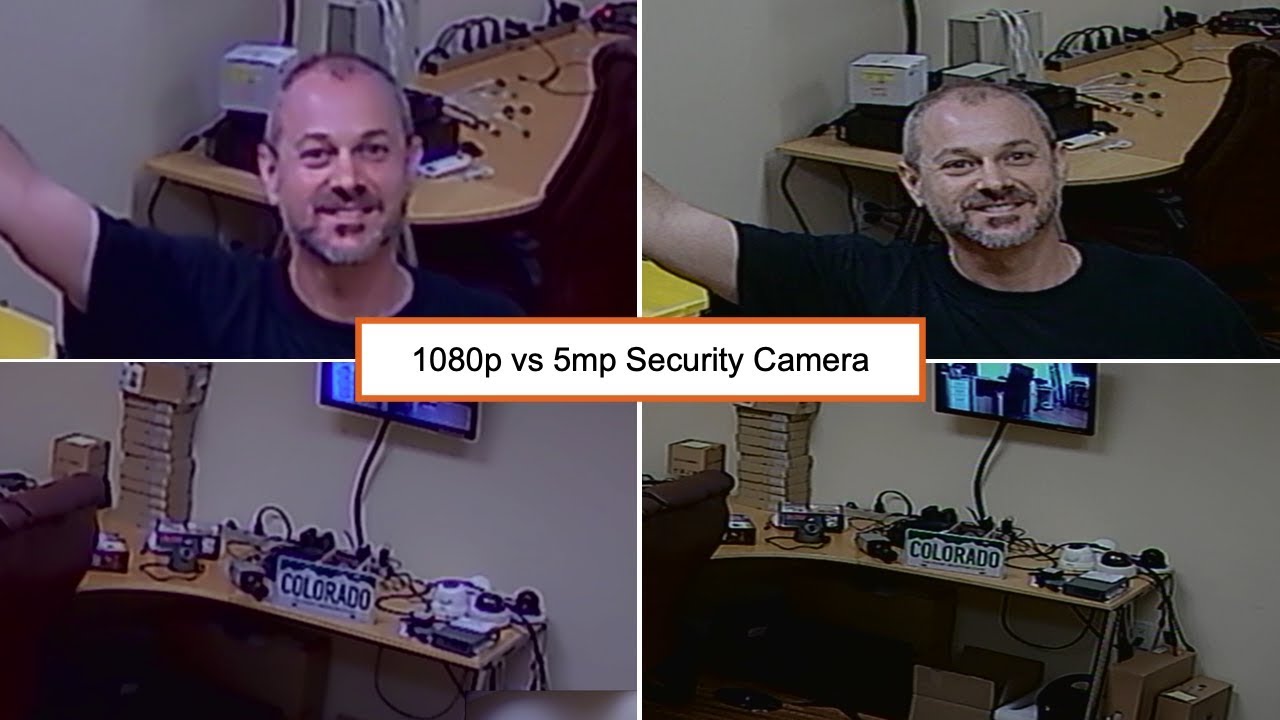 1080p vs 5mp Security Camera - YouTube