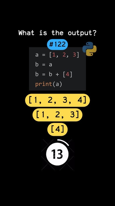 Python Challenge Quiz 122 #python #coding #programming #quiz #education #learning #knowledge # ...