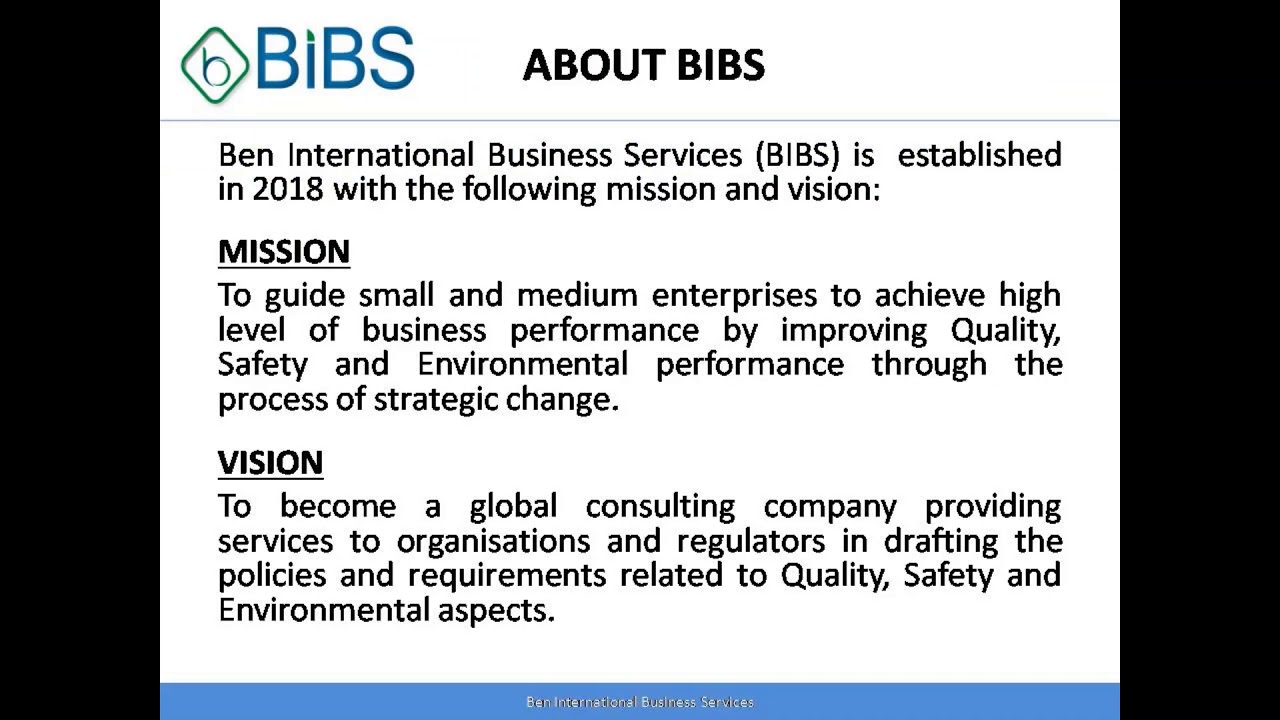 Introduction BIBS - YouTube