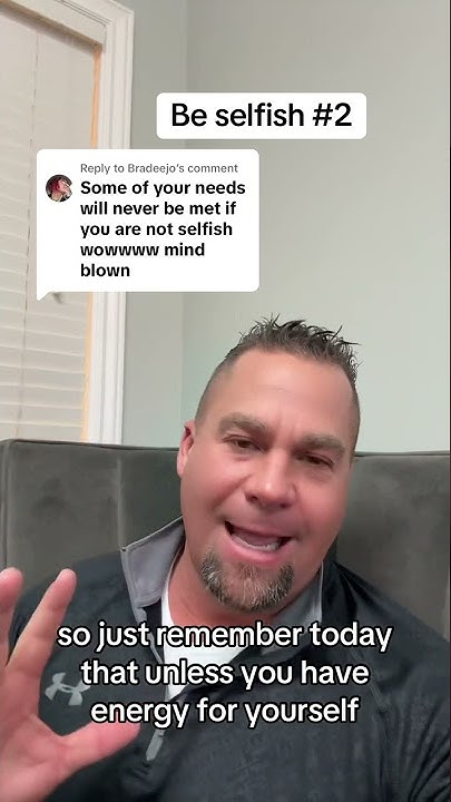 Be selfish #2 - YouTube