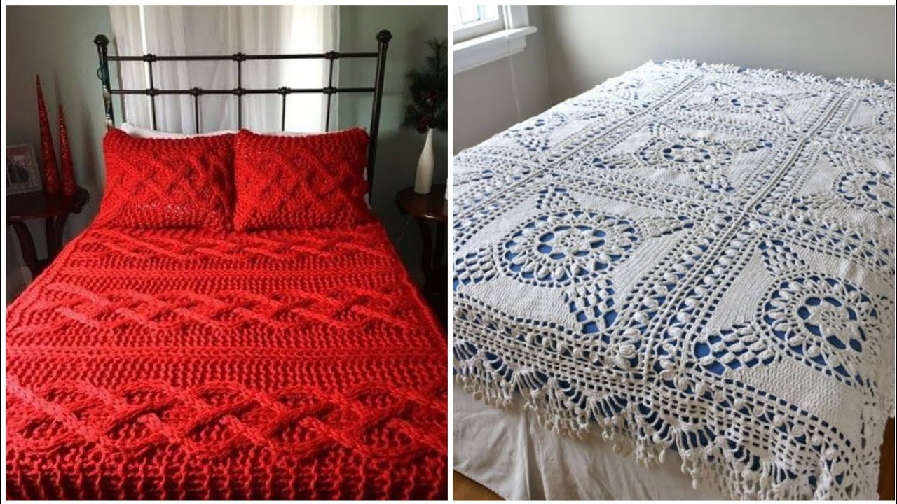 Beautiful design and ideas of crochet bed sheets patterns Latest # ...