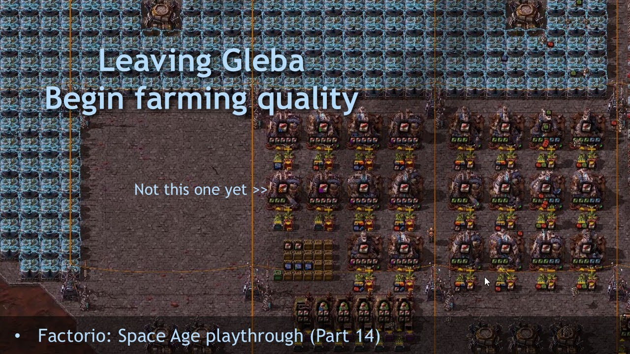 Spaceships off Gleba. Time to aim for quality | Factorio: Space Age ...