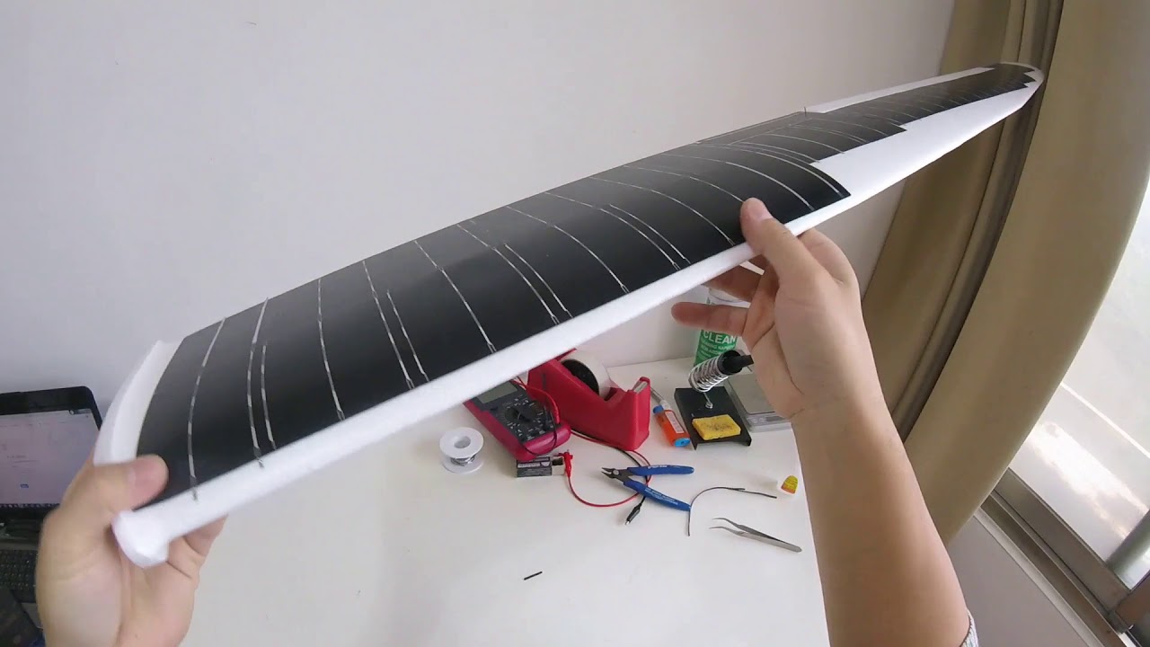 ASW28 53W solar patches setup - YouTube