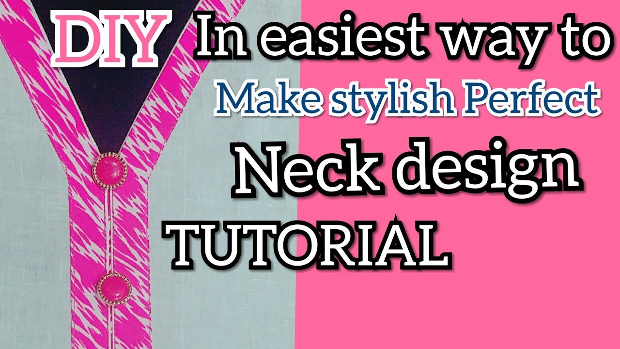 Easy and simple Unique Neck Design( Describe In Simple Way Cutting and ...