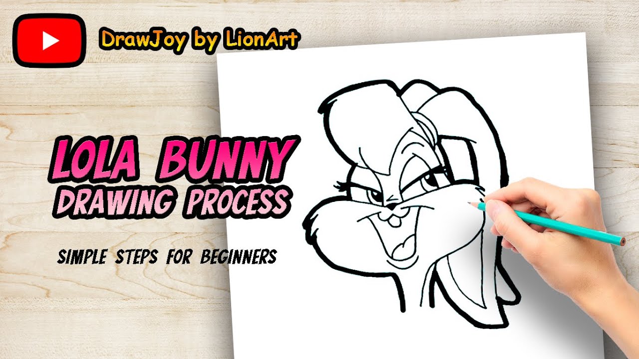Easy Drawing Basics : Creating Lola Bunny Head - YouTube
