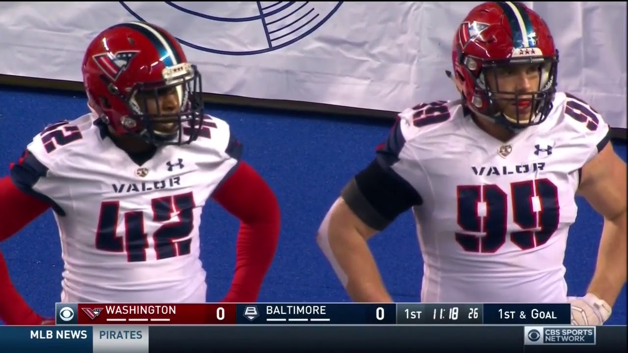 2018 Week 10 Washington Valor at Baltimore Brigade 1st Half - YouTube