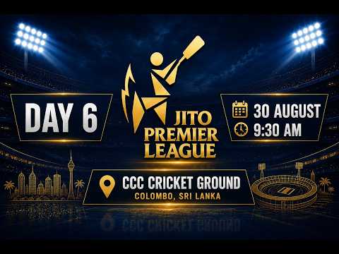 LIVE - JITO Premier League (JPL) 2026 | Day 6 | Doordarshan Sports