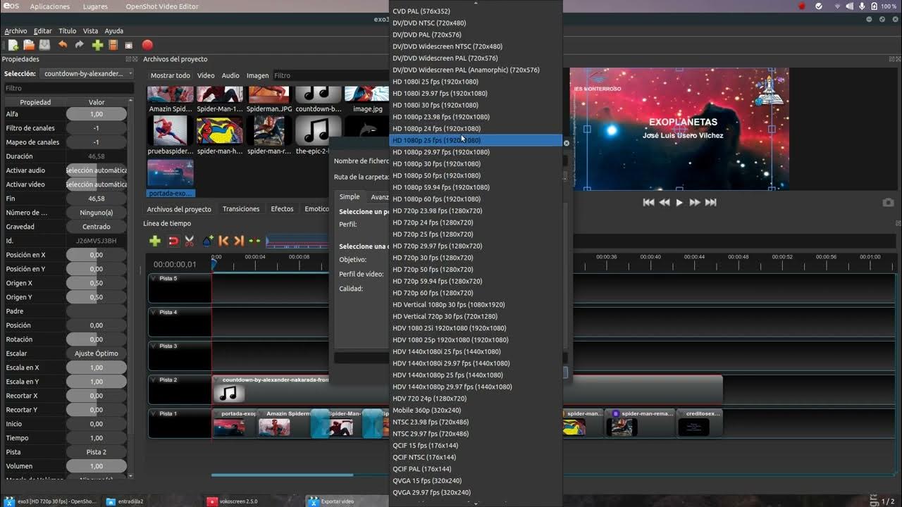 Exportar vídeo con Openshot a MP4 TIC ESO Bachillerato IES Monterroso - YouTube