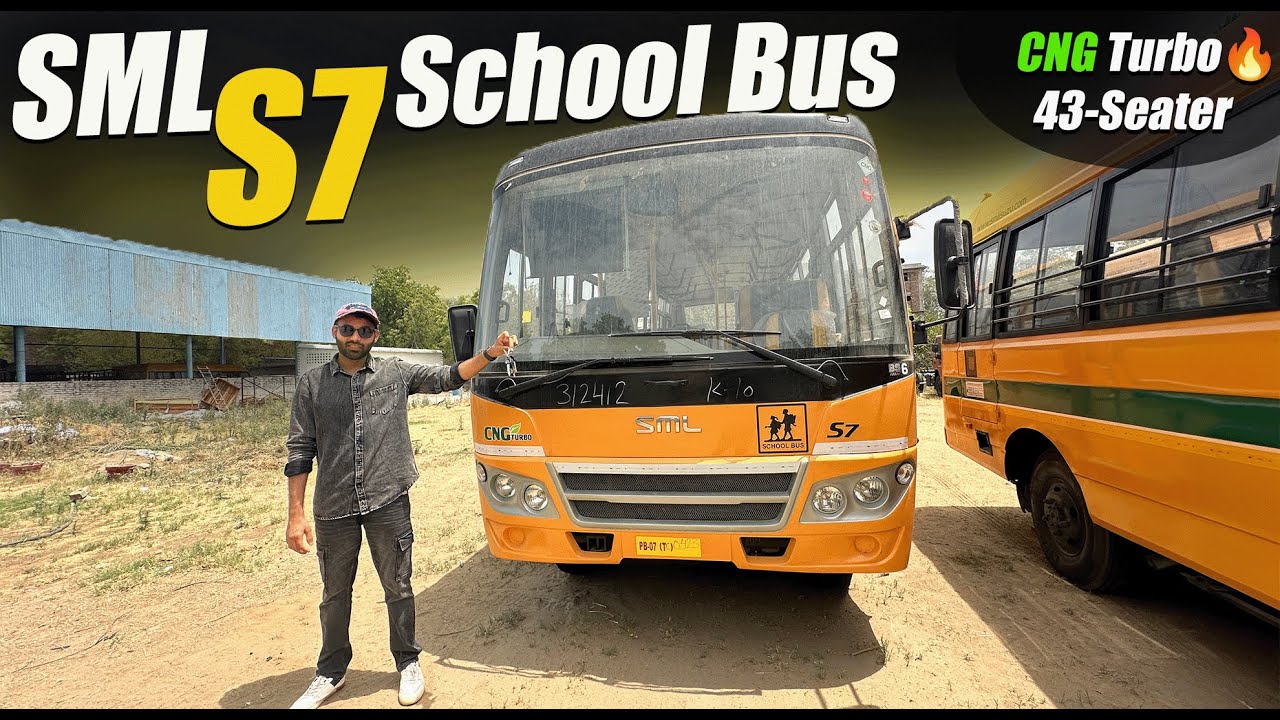 SML S7 CNG TURBO 🔥| School Bus | 43-Seater | Price ?? - YouTube