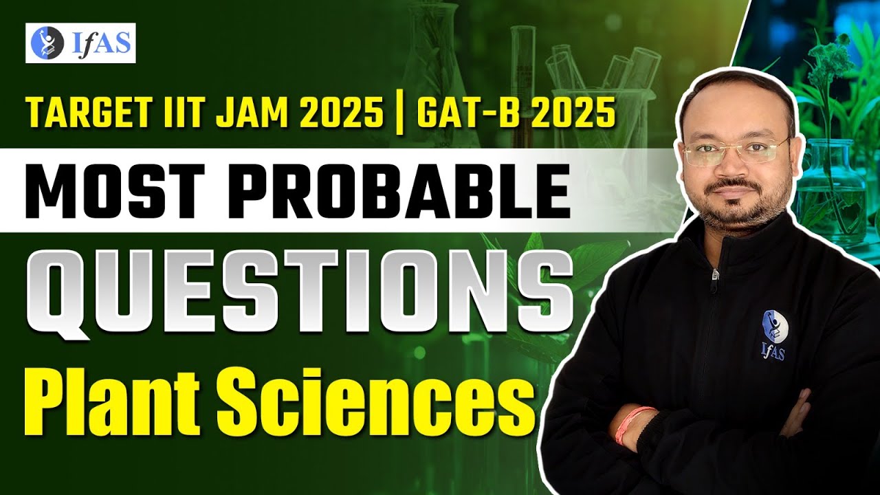 Target IIT JAM 2025 | Most Probable Questions | Plant Science by Lalji ...