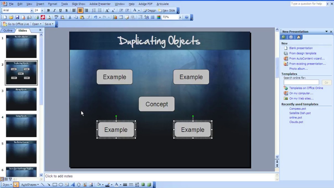 How to quickly copy and paste objects in PowerPoint - YouTube