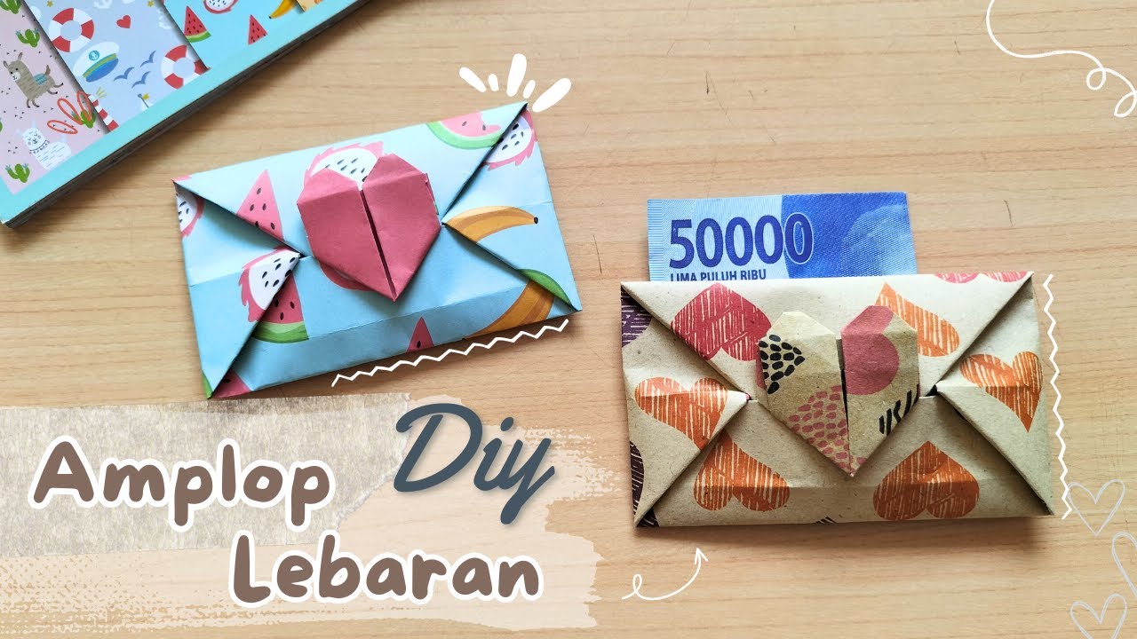 DIY Kreasi Amplop Lebaran Origami #4 - Tanpa Lem dan Mudah || Eid ...