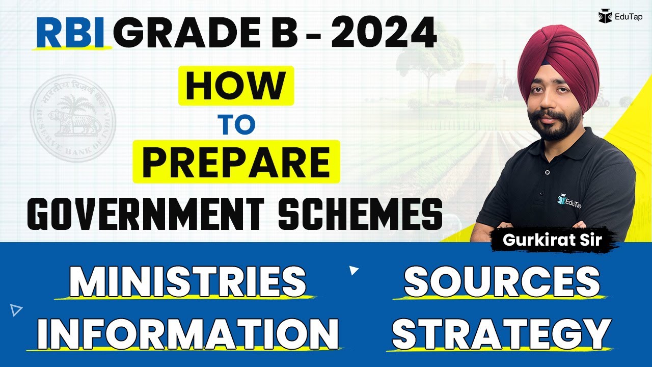 Government Schemes RBI Grade B Preparation | How To Cover Schemes for ...