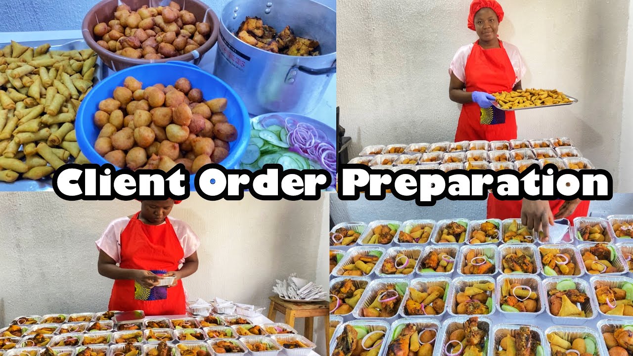 1st Small Chops Order In 2023/ Preparing Client Order - YouTube