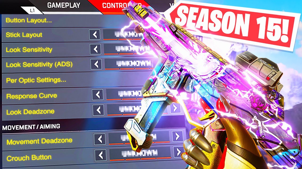 Best Controller Settings In Season 15 (Apex Legends) - YouTube