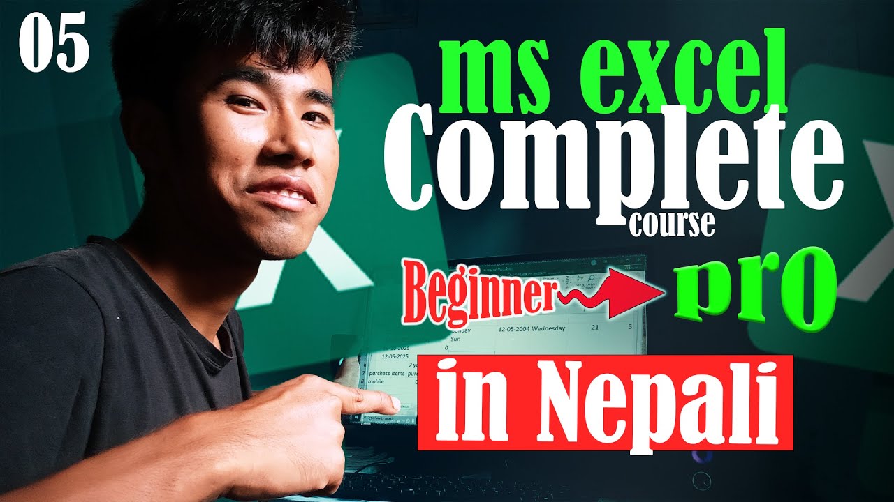 Lesson-5 marksheet design in excel nepali #nepali #excel - YouTube