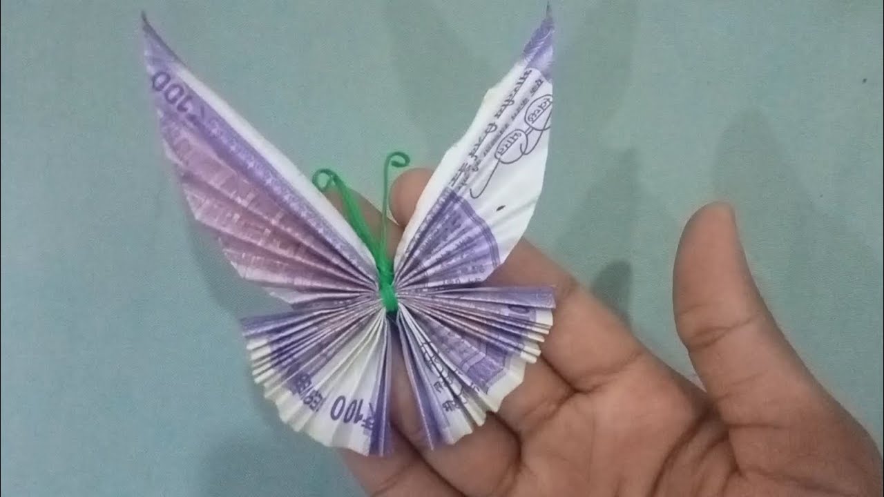Beautiful Money Butterfly🦋😍-How to make a money beautiful with two 100 ...