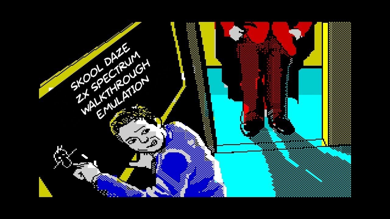 ZX Spectrum / Skool Daze 44,440 (Walkthrough - Looped Once) - YouTube