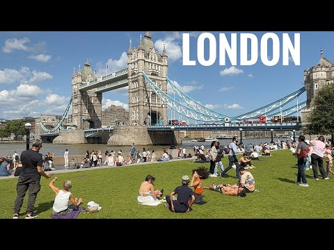 London, England 🏴󠁧󠁢󠁥󠁮󠁧󠁿 Central London Sunny Day Walk | London Bridge, Tower Bridge [4K HDR]