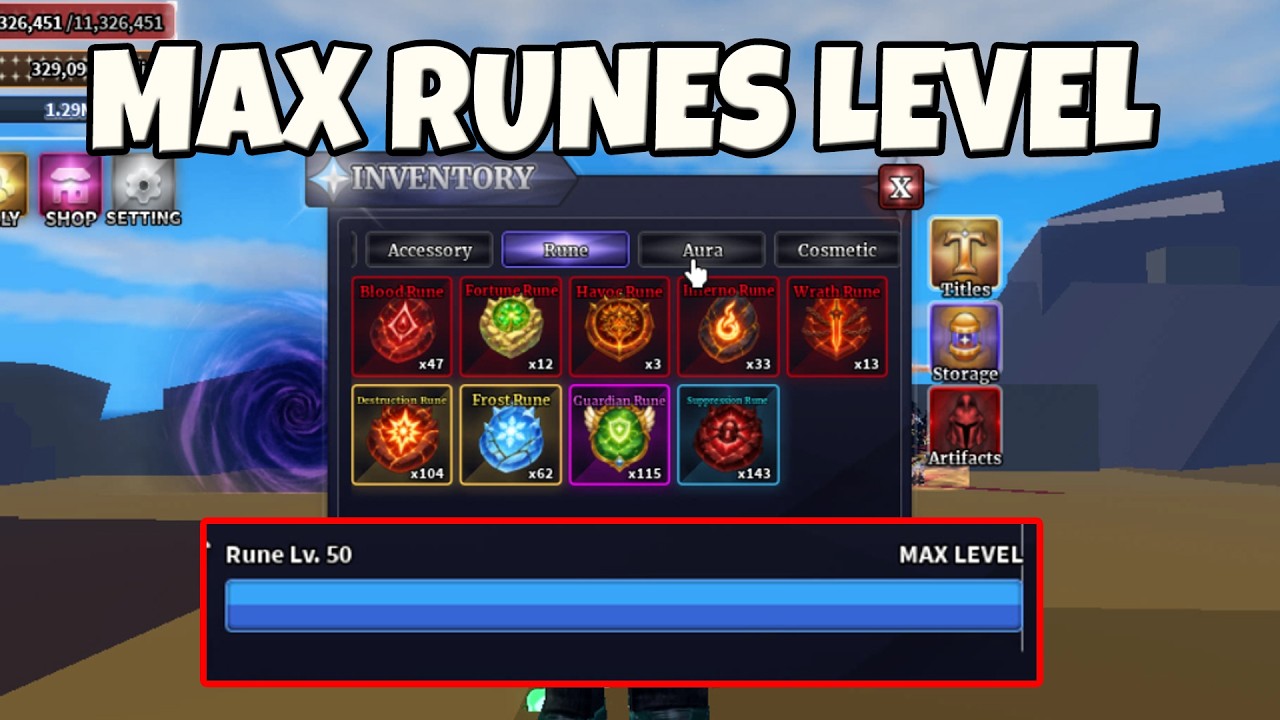 How To Level the Rune Level in Sailor Piece - YouTube