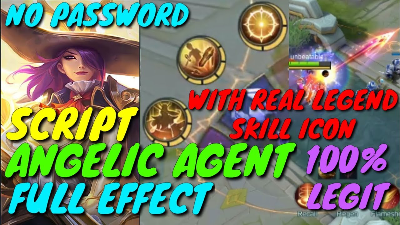 SCRIPT ANGELIC AGENT LESLEY LEGEND SKIN WITH REAL LEGEND SKILL ICON ...