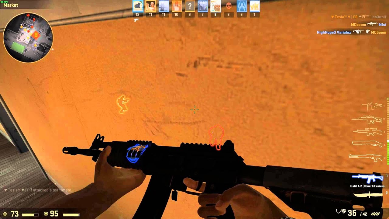 [CSGO] Galil AR | Blue Titanium - YouTube