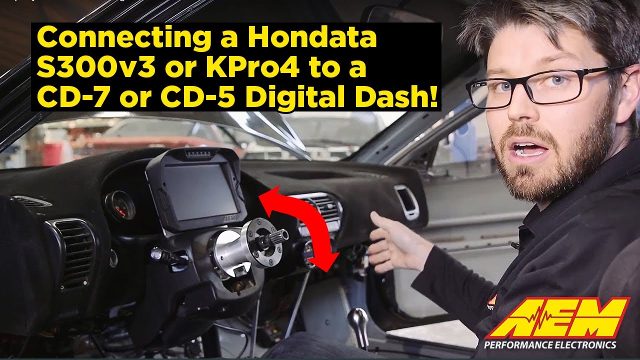 Connecting a CD-7/5 Digital Dash to Hondata S300V3 or KPro4! - YouTube