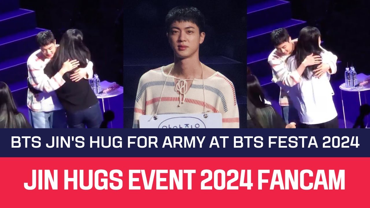 BTS Jin's Hug for ARMY at Festa 2024 (Fancam) - YouTube
