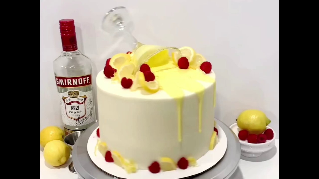 Raspberry Lemon Drop Cake - YouTube