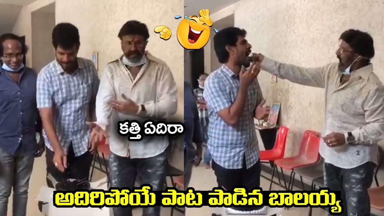 NandamuriBalakrishna celebrates the talented singer Simha's birthday ...