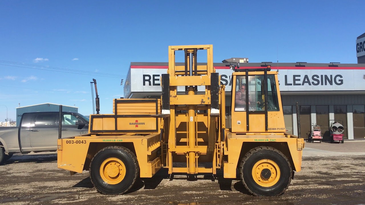 1989 Baumann 9T Side Loader Forklift #1989 - YouTube