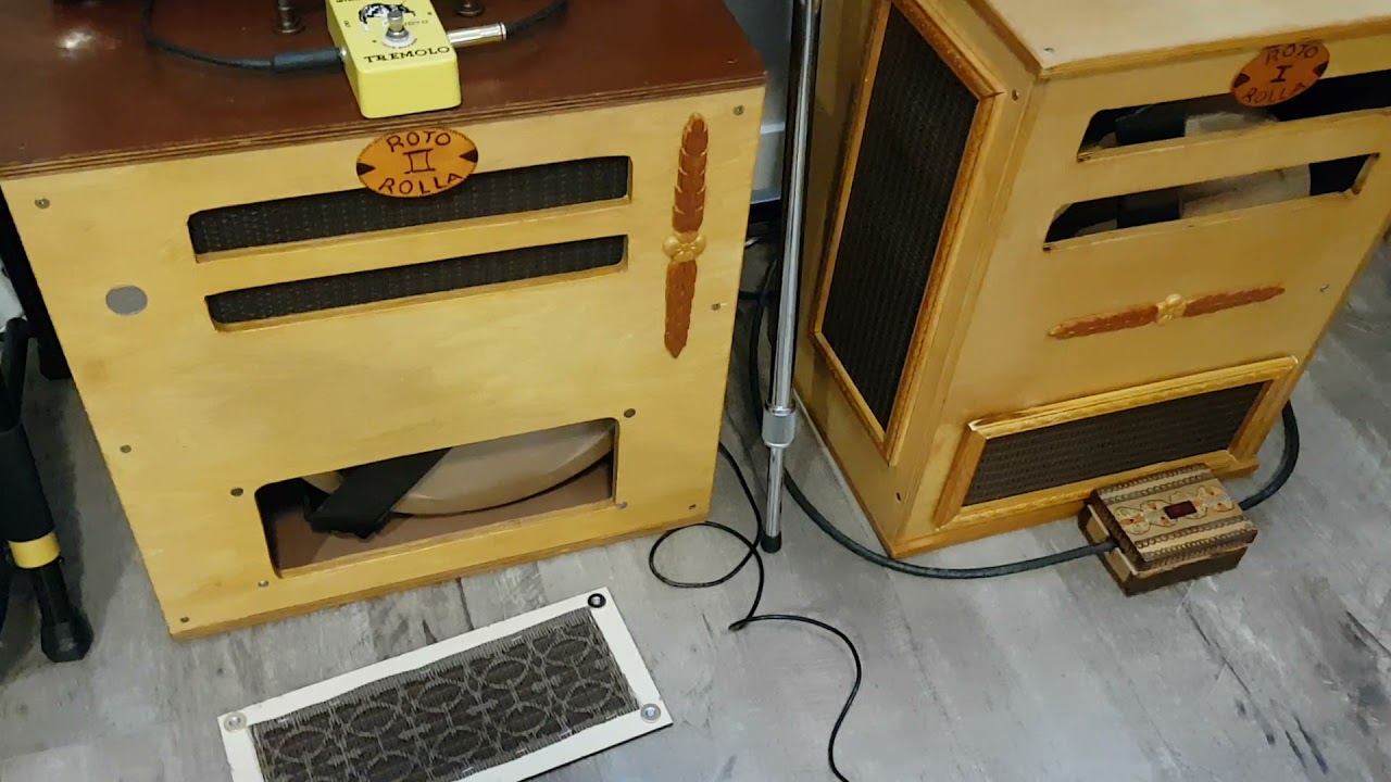 Homemade Leslie Speaker (RoTo-RoLLa II)-Demo 2 Speed Leslie speaker ...