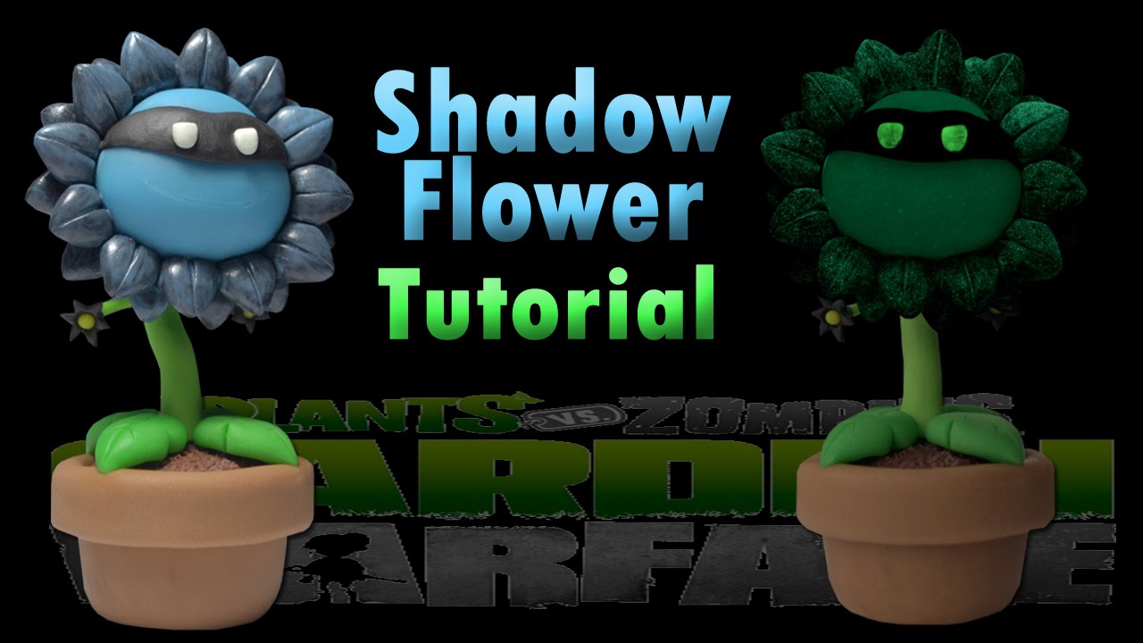 Handmade PvZ Shadow Flower (Sunflower) PvZ ★ Polymer clay Tutorial ...