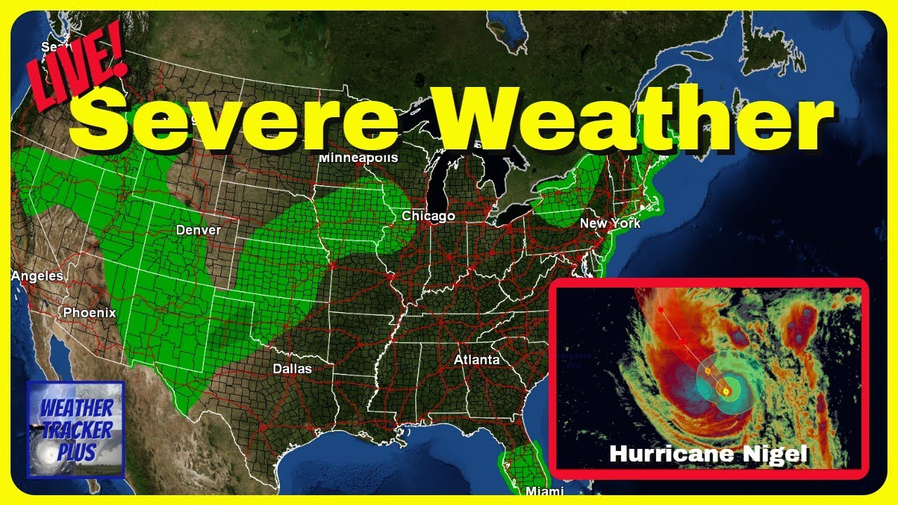 🔴 LIVE: Severe Weather & Hurricane Nigel Coverage -Nigel to become a ...