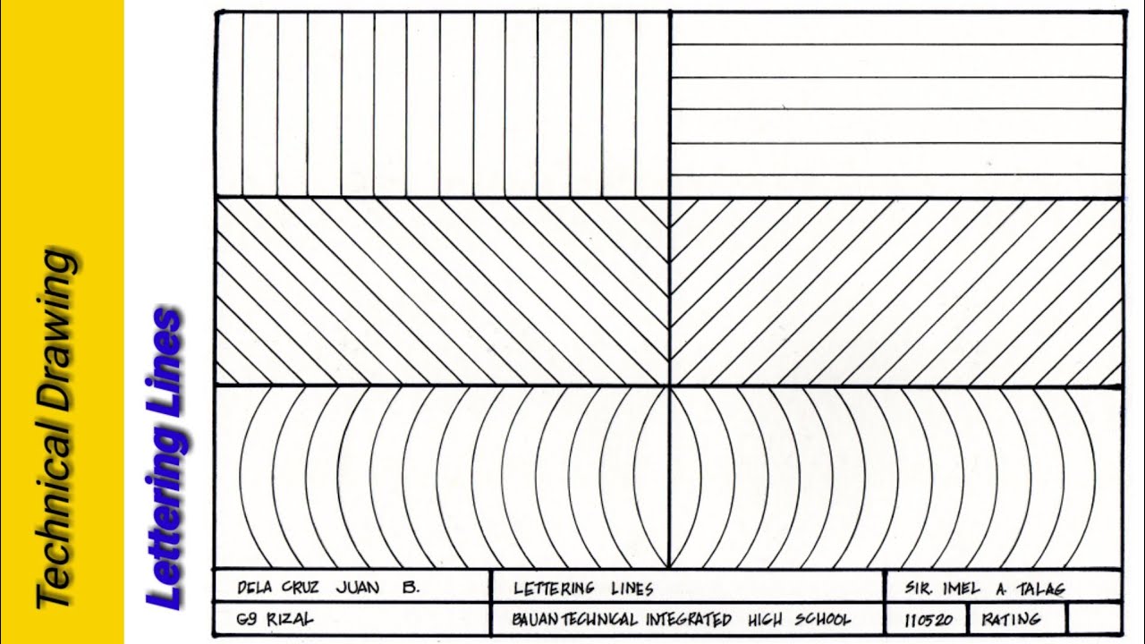 LINES IN LETTERING - YouTube