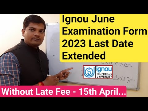 Ignou June Examination Form 2023 Last Date Extended | Ignou Exam Form ...
