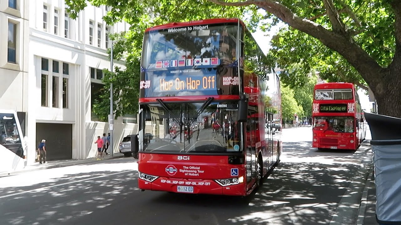 Hobart Tasmania Australia Red Bus Tour - 2019 - YouTube