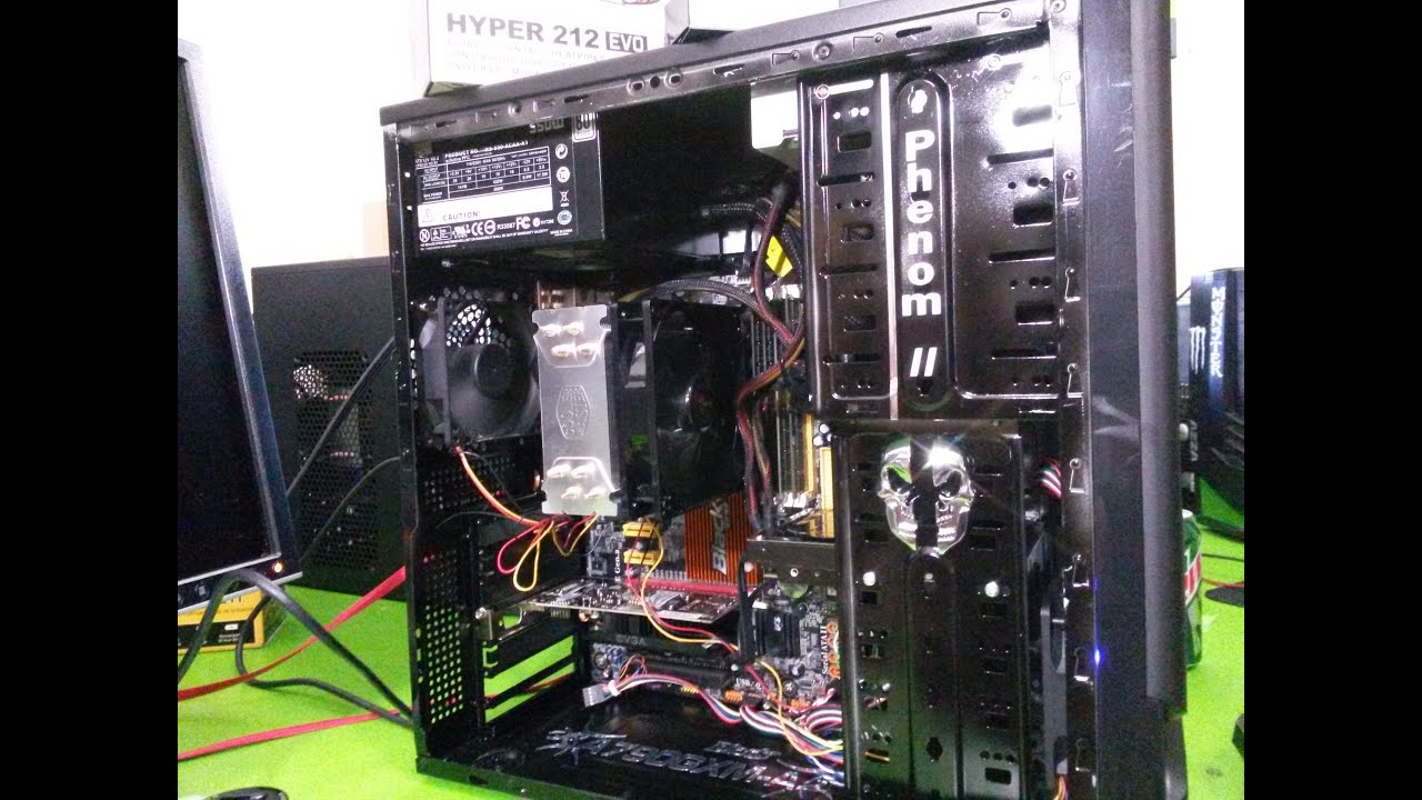 OLD ECS BLACK SERIES GAMING RIG WITH AMD PHENOM 2 $60 - YouTube