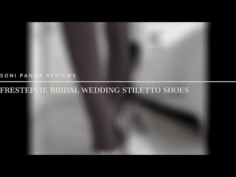Frestepvie Bridal Wedding Stiletto Shoes