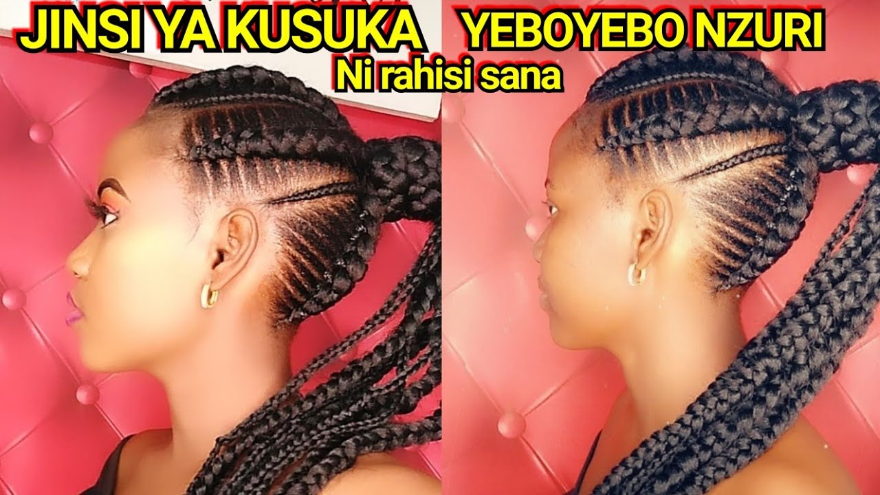Kusuka YEBOYEBO ZA DRAFT | Cornrows for beginner's - YouTube