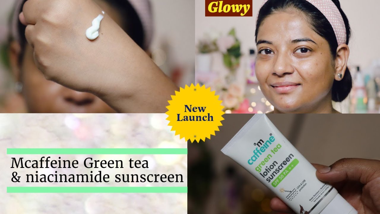 Mcaffeine Green Tea Sunscreen SPF 50 PA++ with Niacinamide | Hydrating ...