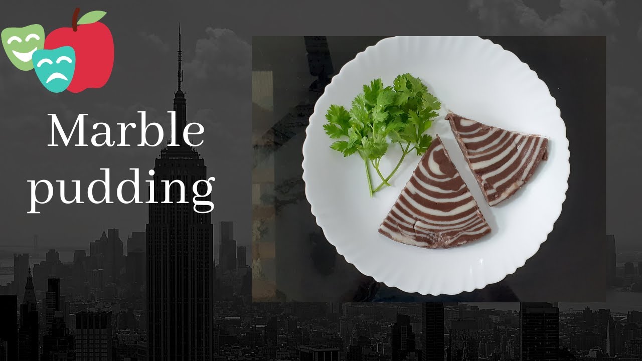 Marble pudding /zebra pudding/china grass pudding - YouTube