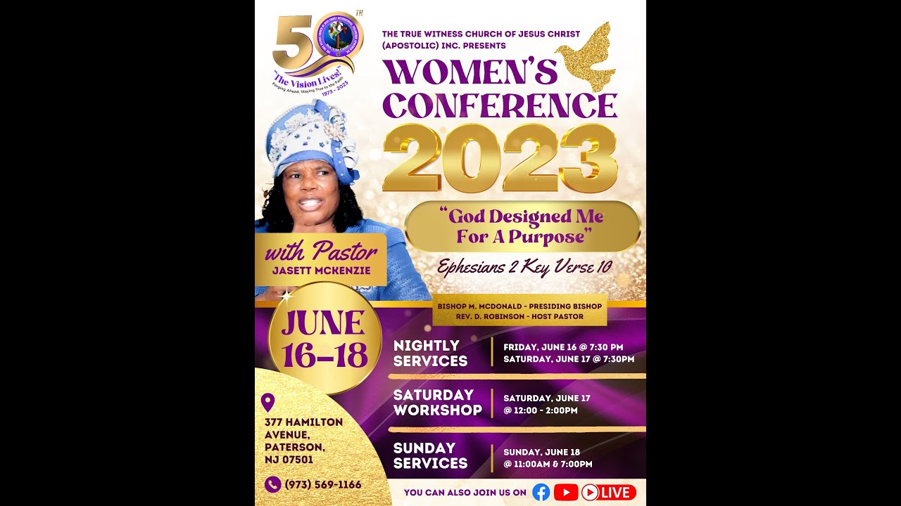 Women's Conference 2023: Preacher: Pastor J McKenzie - YouTube