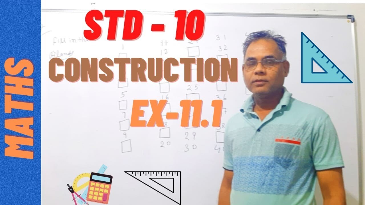 Maths Std 10th Construction Ex-11.1| Construction Std 10 Ex- 11.1 ...