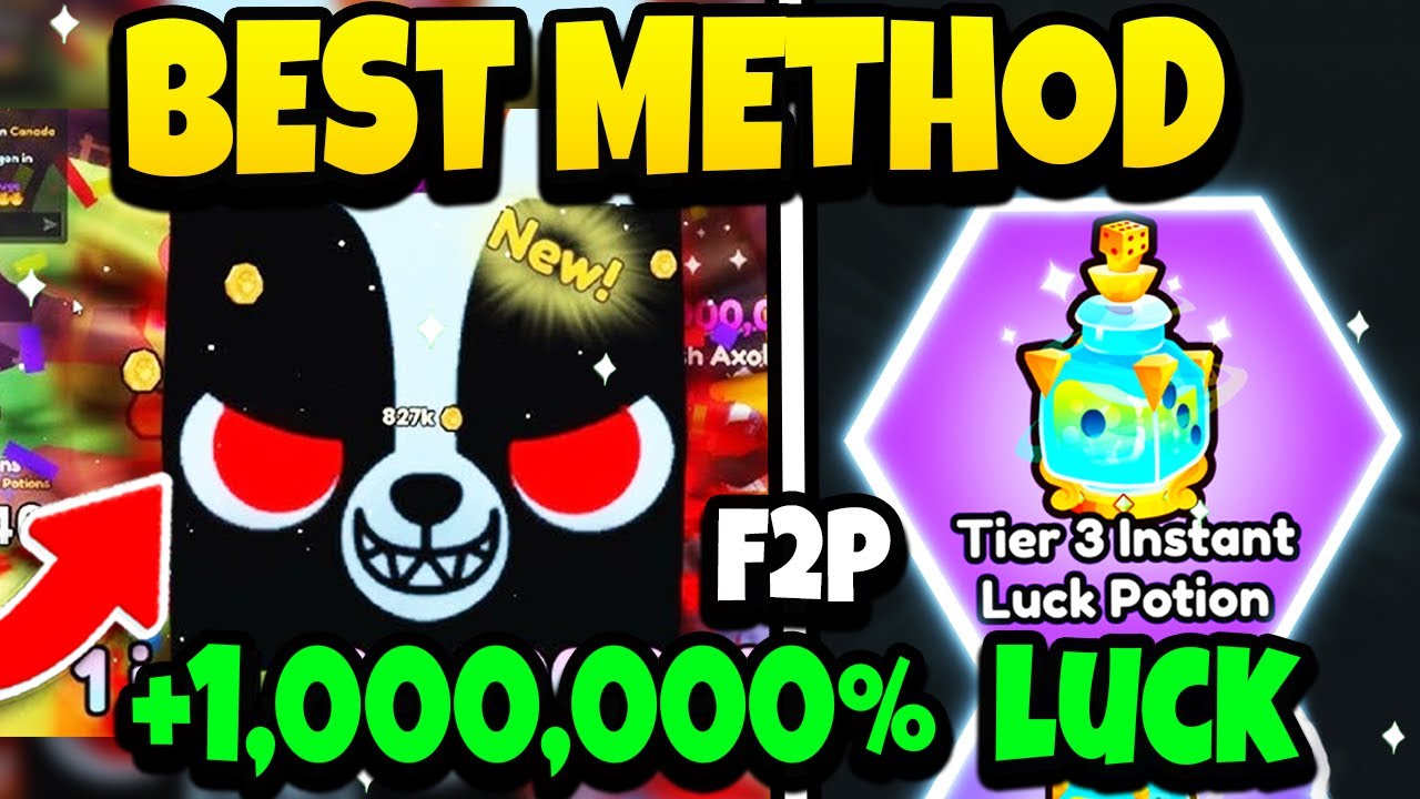 (F2P) BEST METHOD TO GET MAX LUCK🍀& OP PETS IN PETS GO!! - INSANE LUCK ...