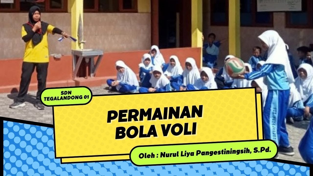 Video Aksi Nyata PJOK - Permainan Bola Voli - YouTube