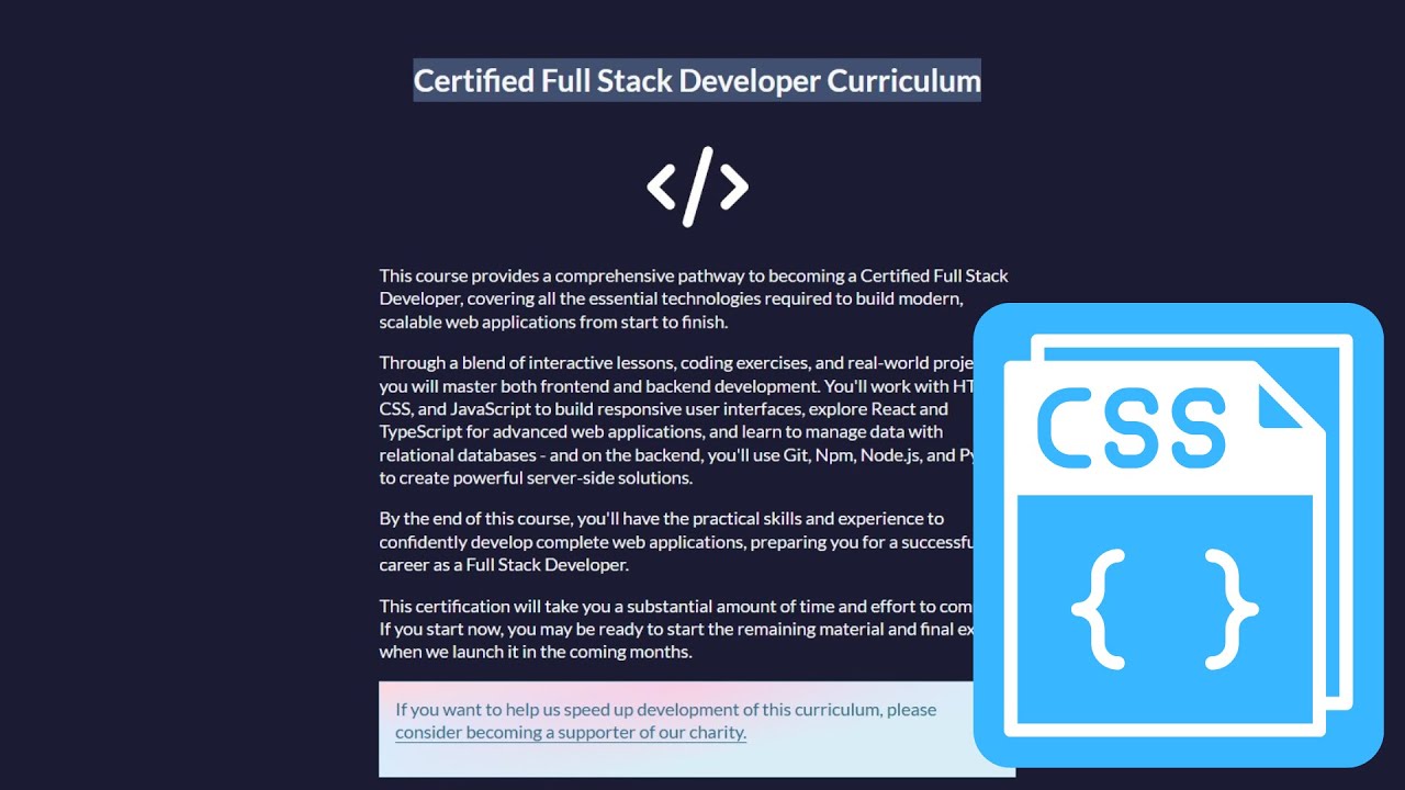 CSS labs FreeCodeCamp - Certified Full Stack Developer Curriculum - YouTube