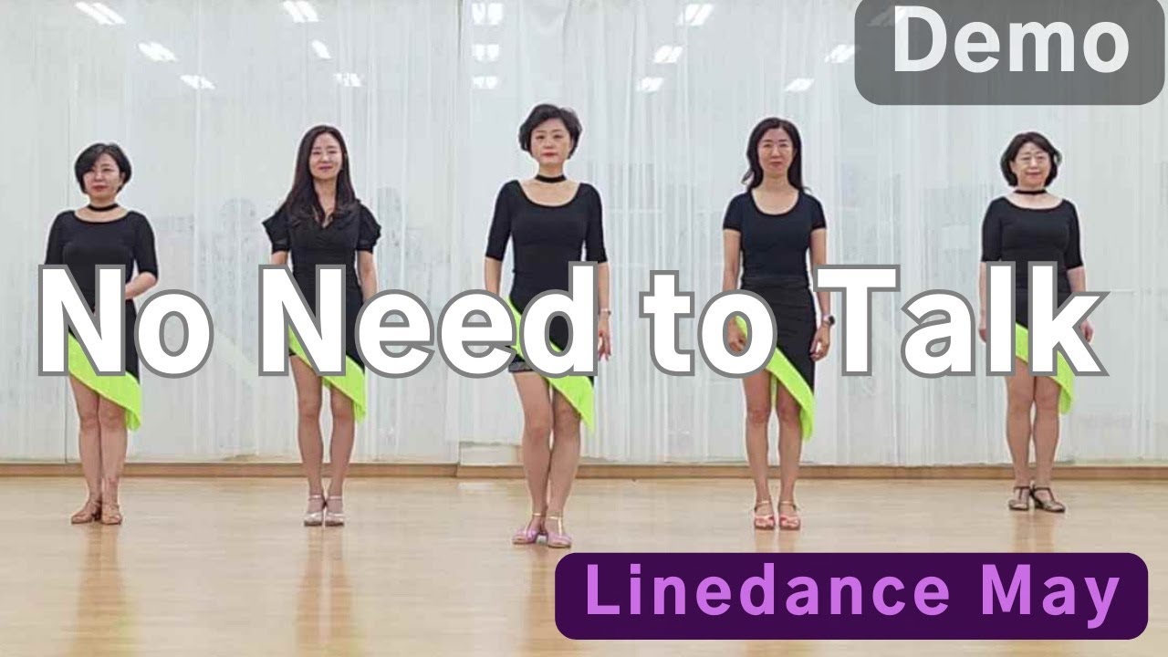 No Need to Talk Line Dance (Intermediate: Hana Ries)-Demo - YouTube